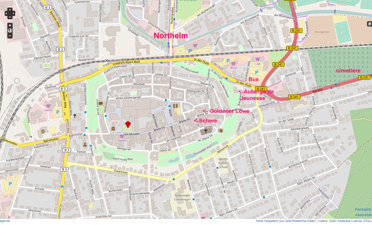 Amitiés Tourlaville-Northeim : Voyage à Northeim 2017